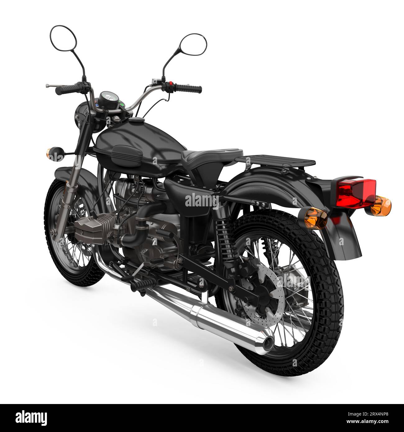 Black Motorcycle Isolated Stock Photo - Alamy