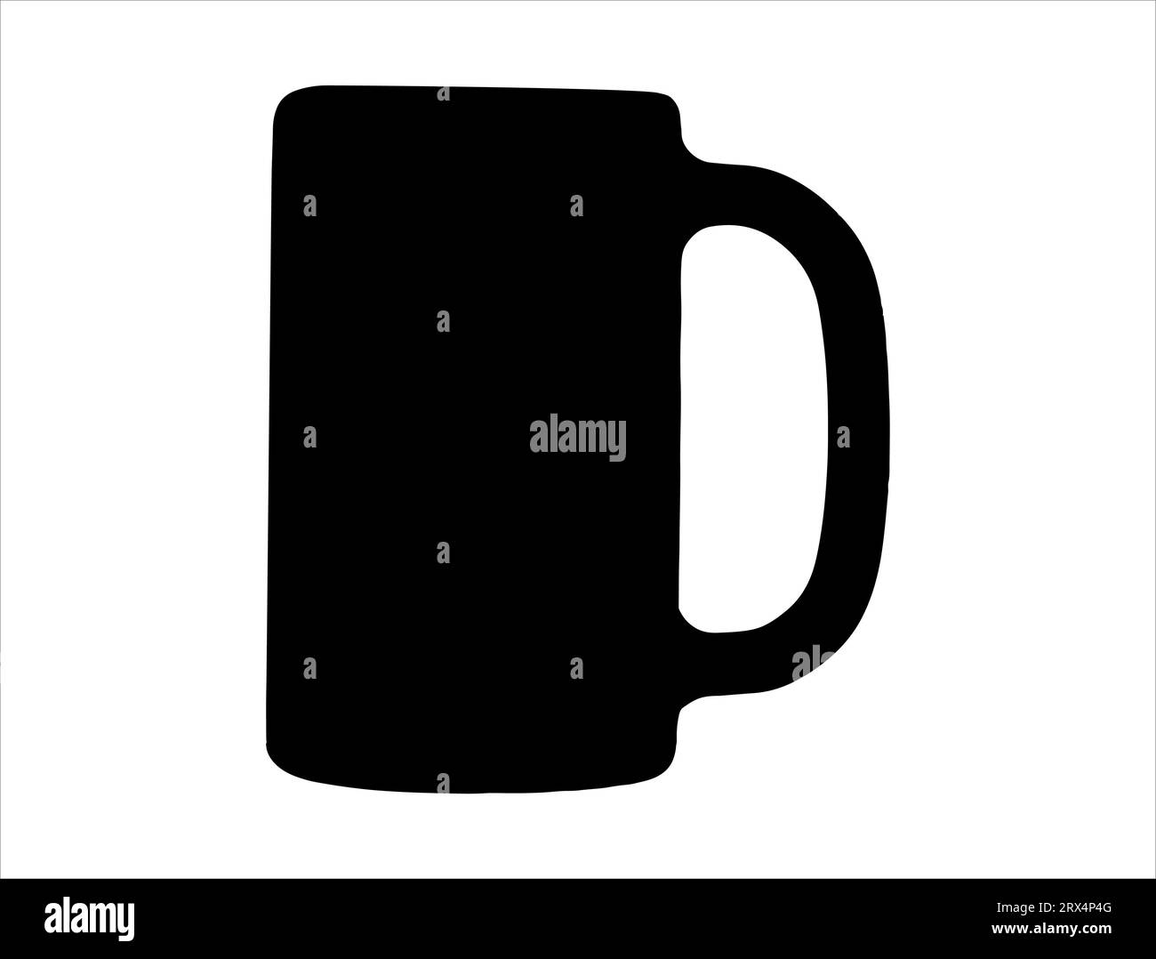 Beer mug silhouette vector art Stock Vector Image & Art - Alamy