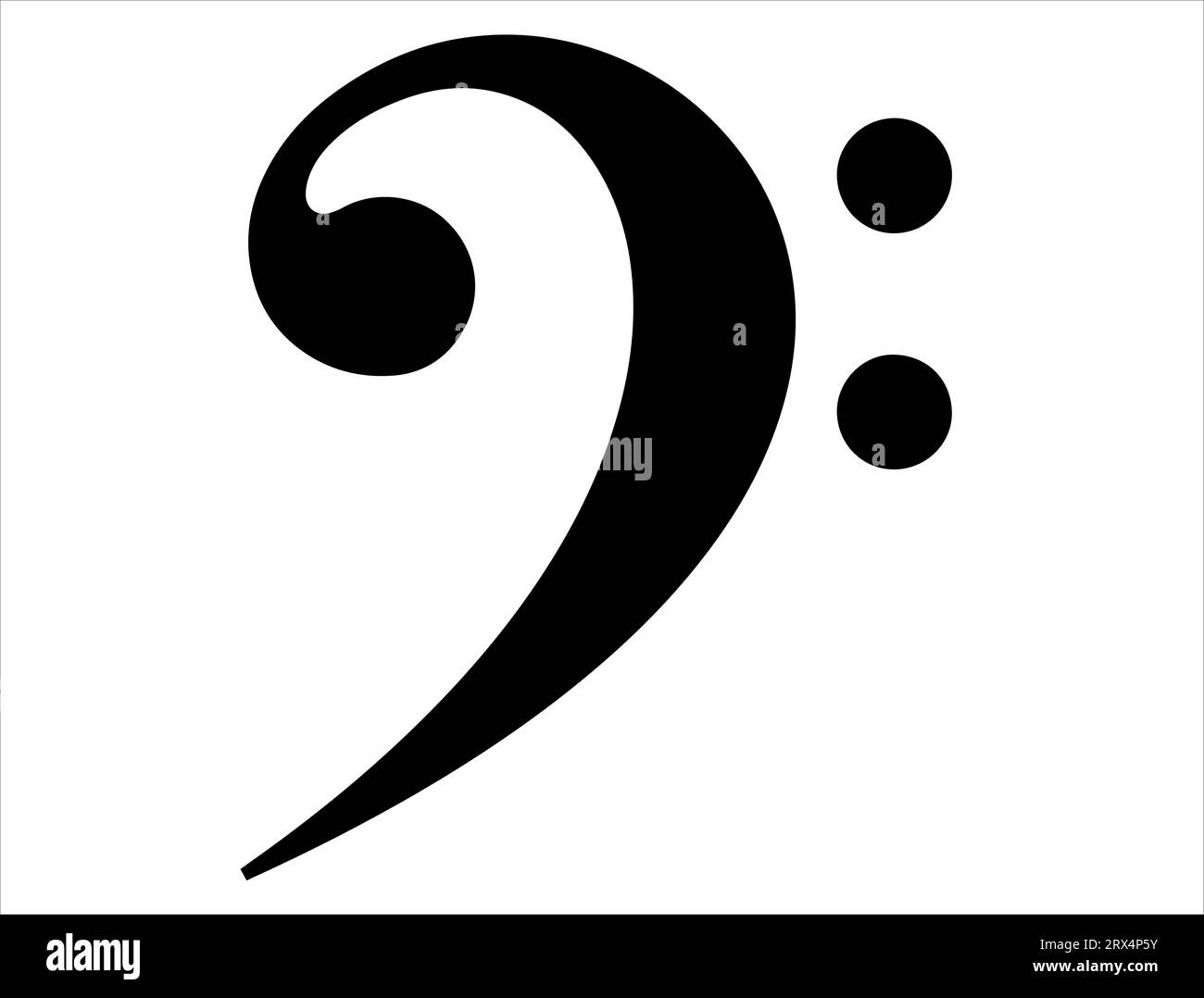Bass clef silhouette vector art Stock Vector Image & Art - Alamy