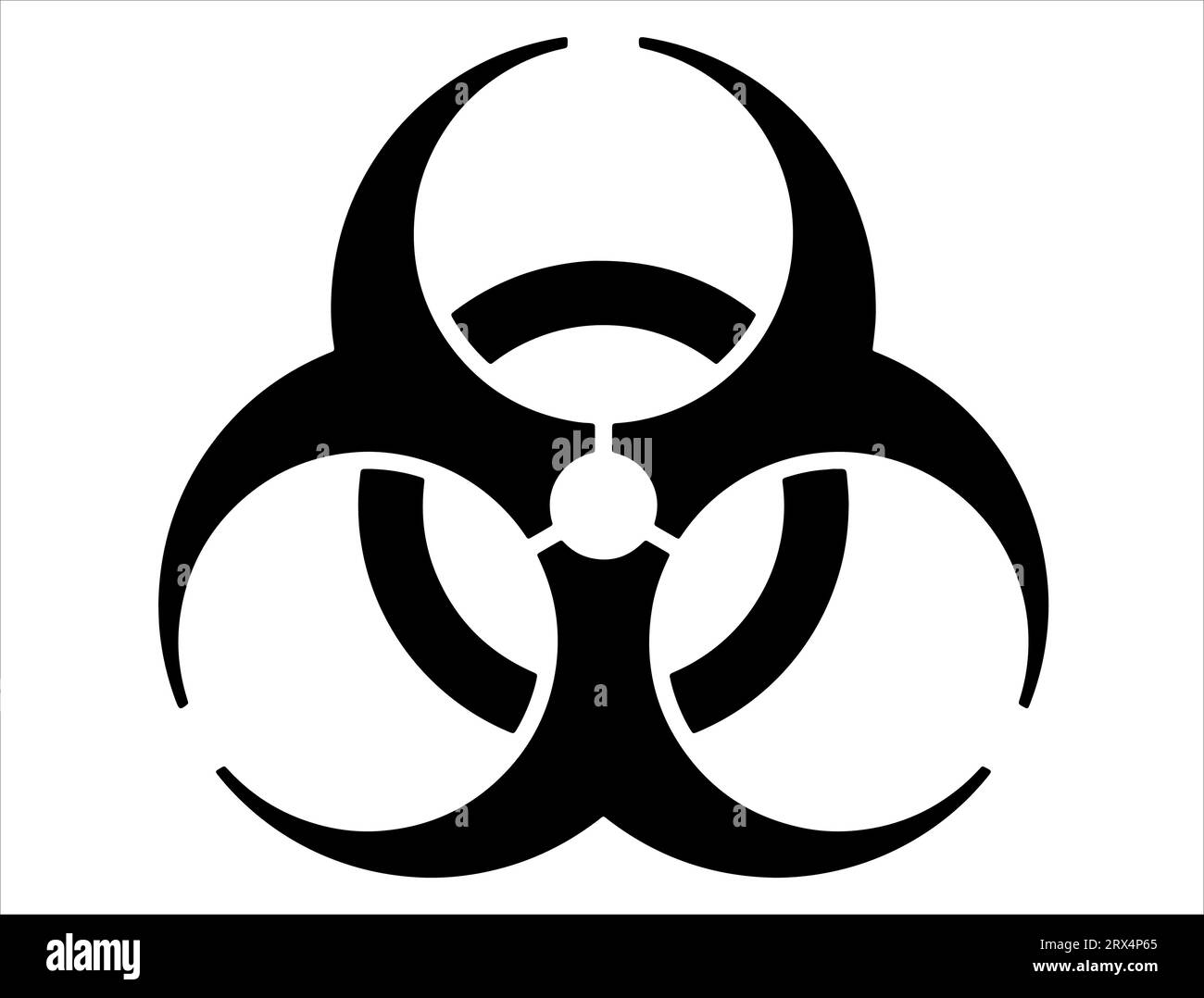 Biohazard silhouette vector art white background Stock Vector Image ...