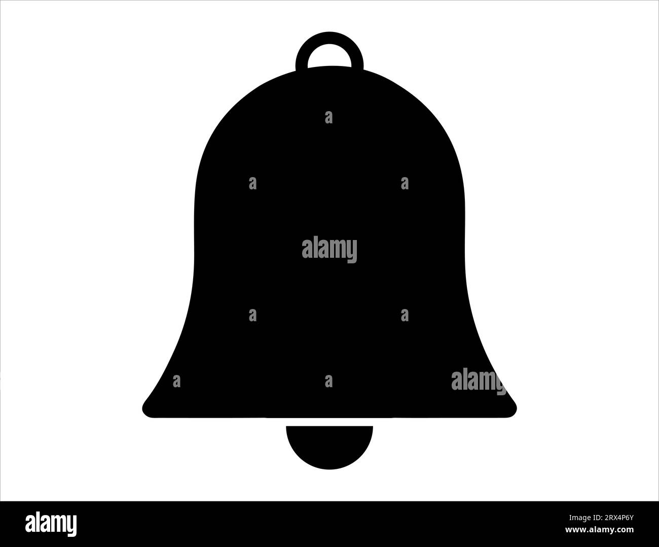 Bell silhouette vector art Stock Vector Image & Art - Alamy