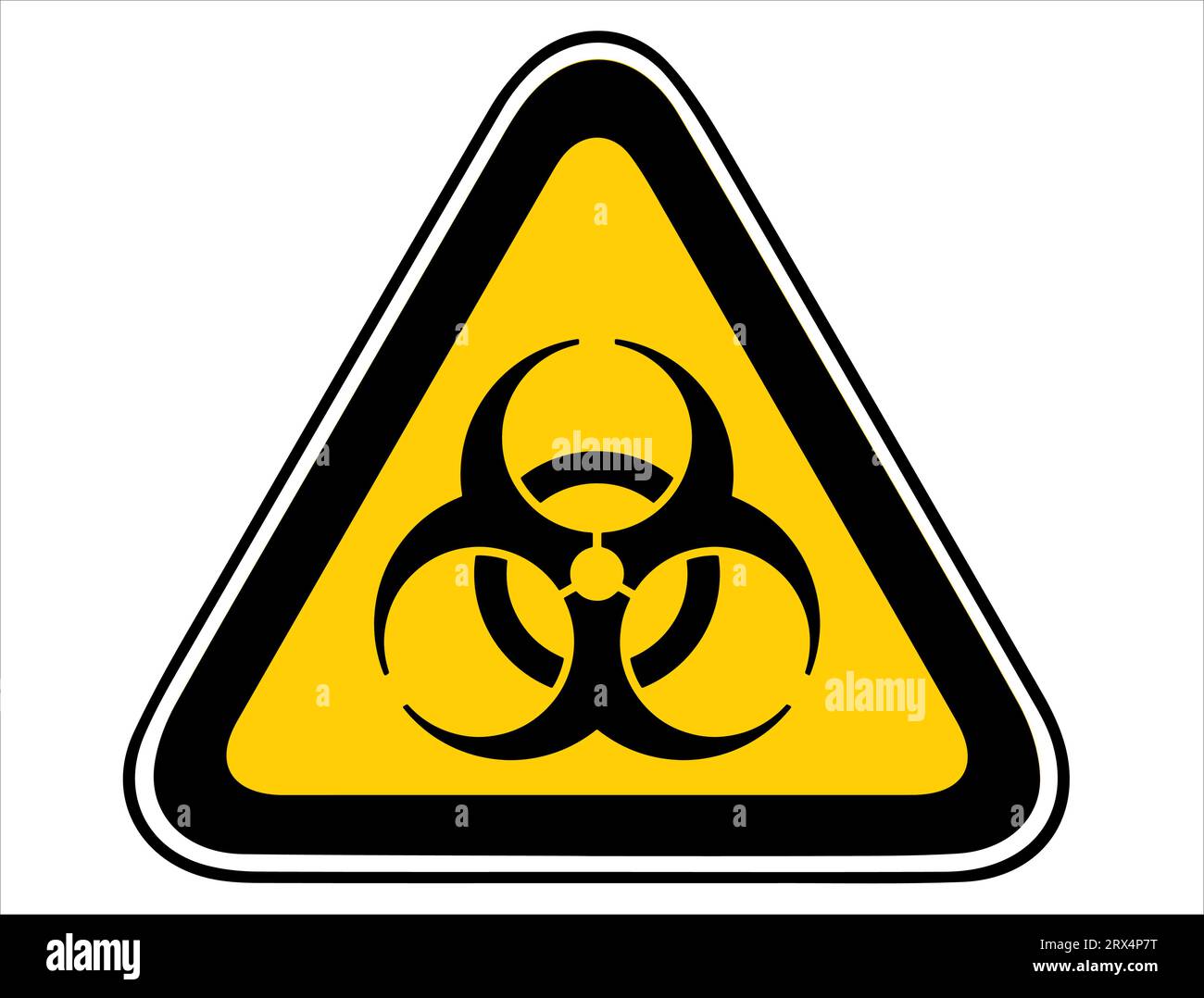 Biohazard silhouette vector art white background Stock Vector Image ...