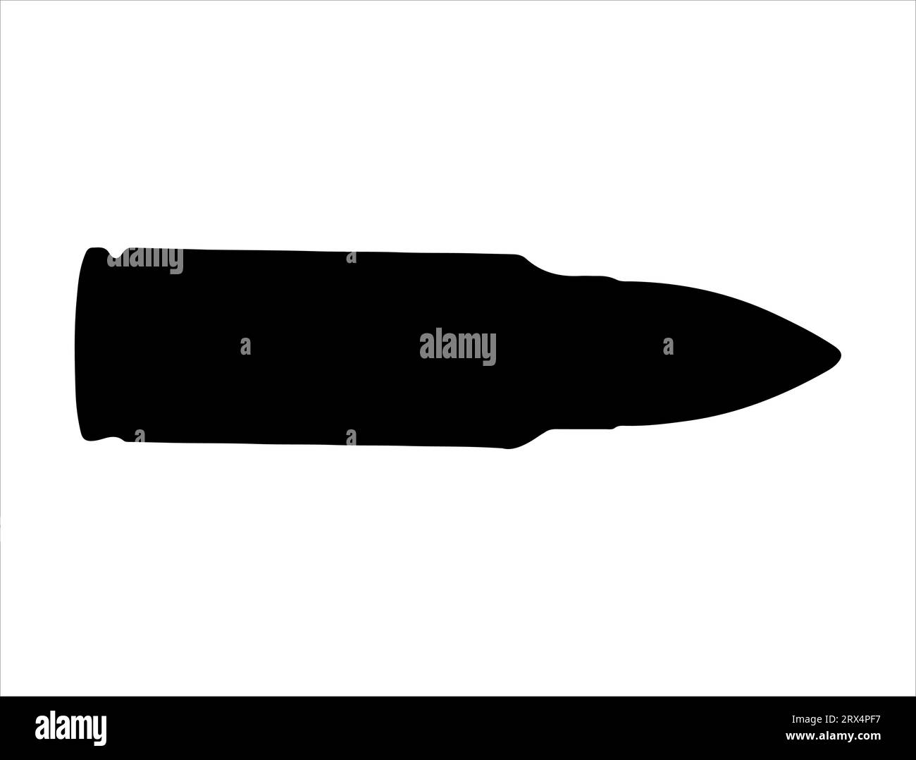 Bullet silhouette vector art white background Stock Vector Image & Art ...