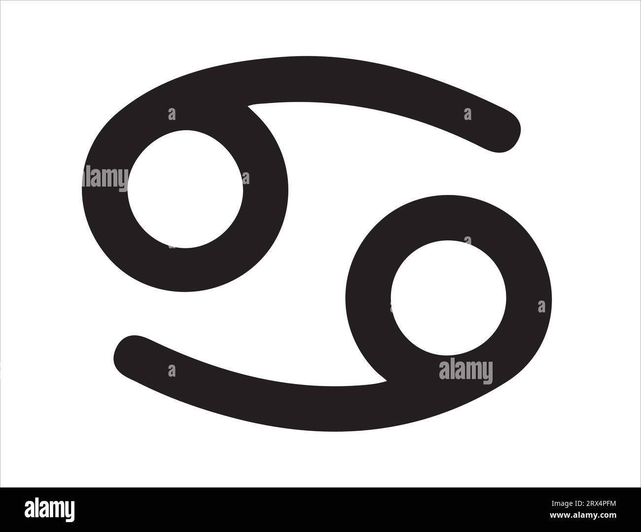 Cancer Zodiac Sign Silhouette Vector Art Stock Vector Image And Art Alamy