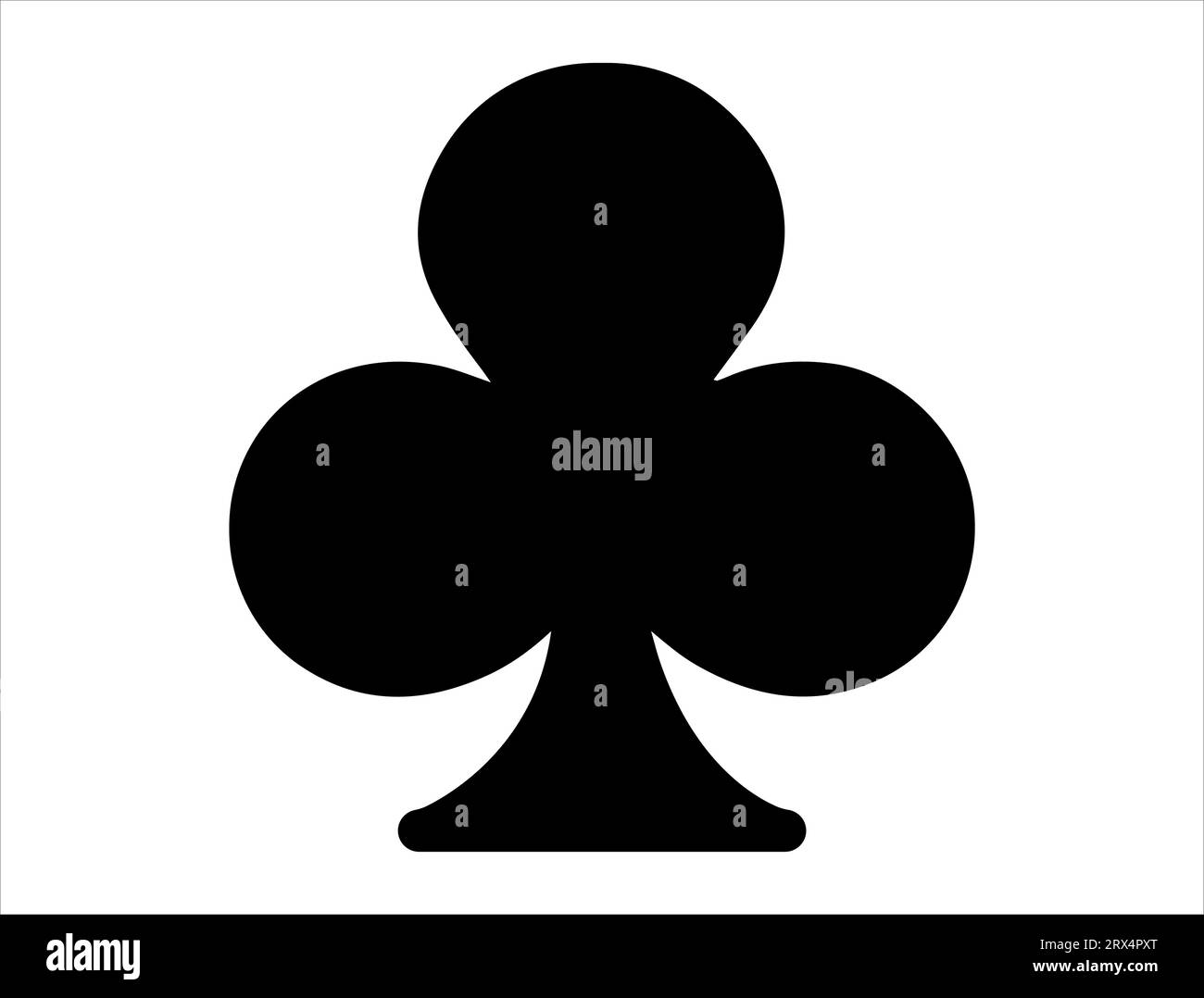 Club card silhouette vector art white background Stock Vector Image ...