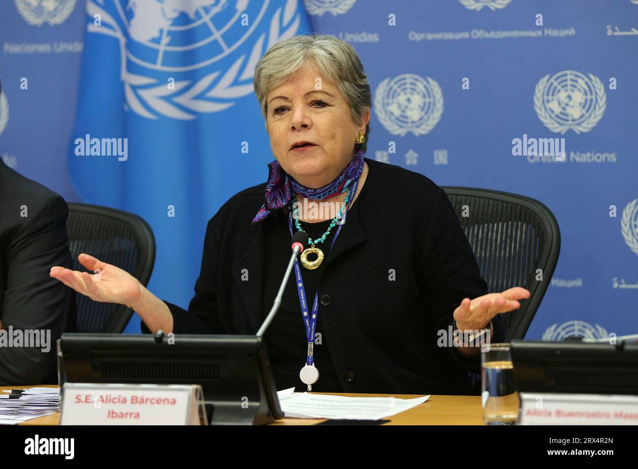 United Nations, New York, USA, September 22, 2023 - Alicia Barcena ...