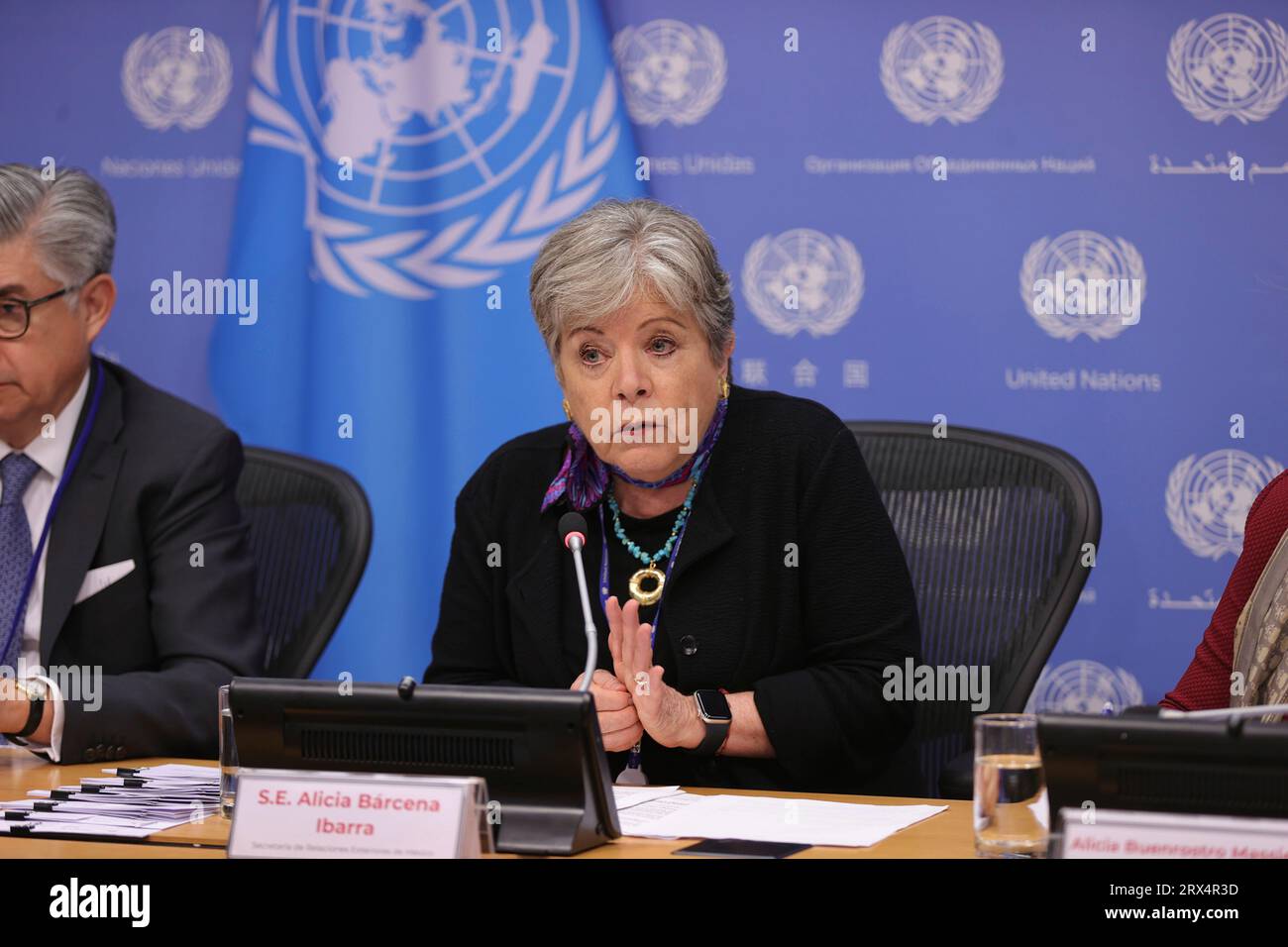 United Nations, New York, USA, September 22, 2023 - Alicia Barcena ...