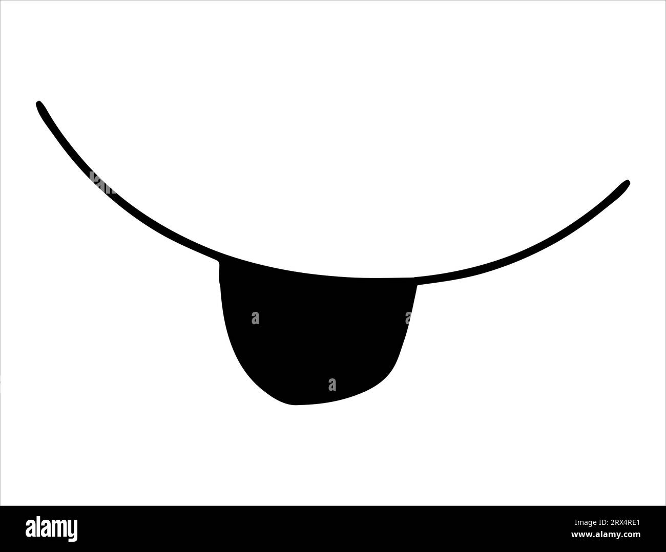 Eye Patch Silhouette Vector Art White Background Stock Vector Image And Art Alamy