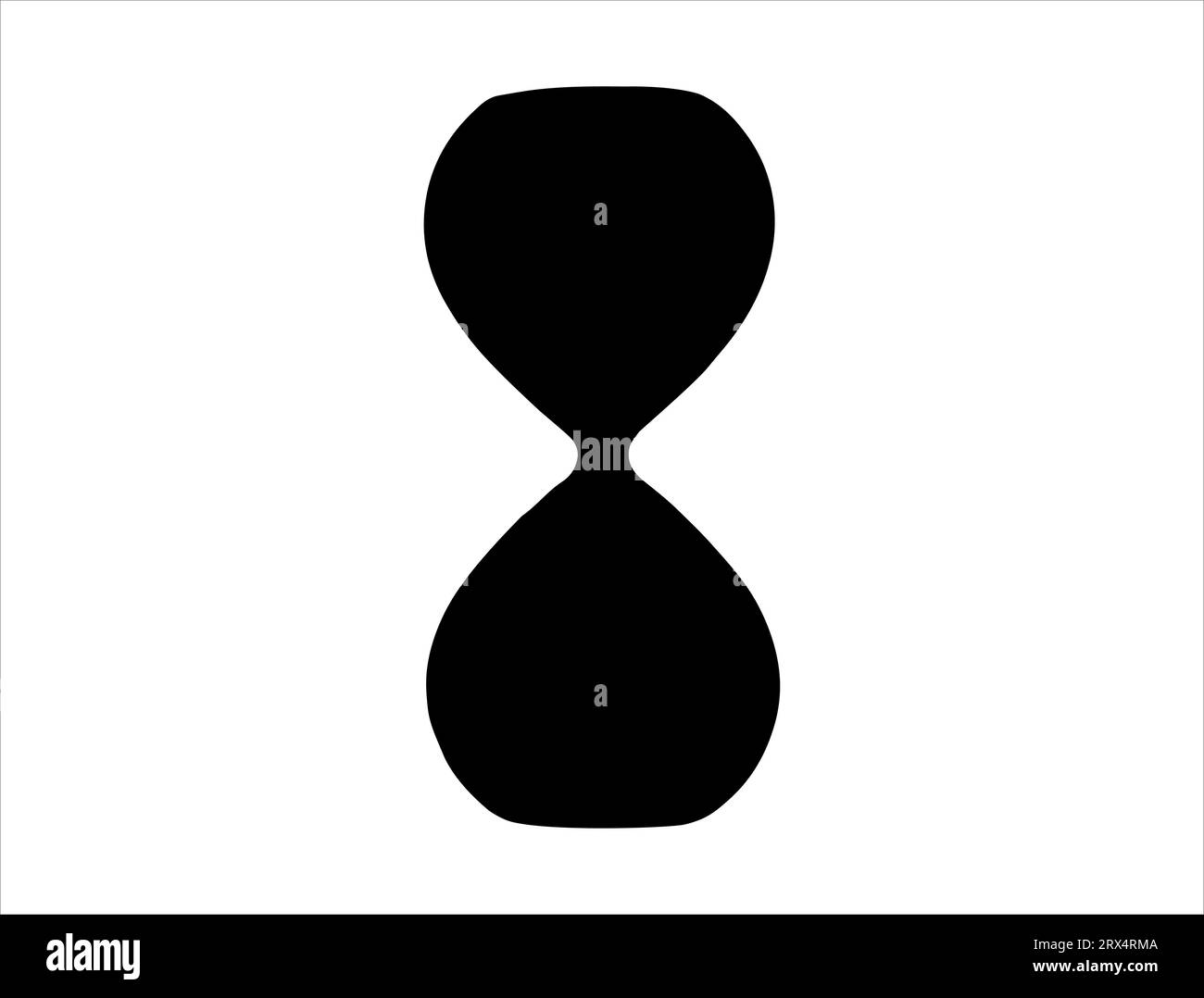 Hourglass Silhouette Vector Art White Background Stock Vector Image And Art Alamy