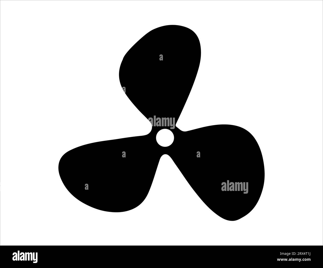 Propeller silhouette vector art white background Stock Vector Image ...