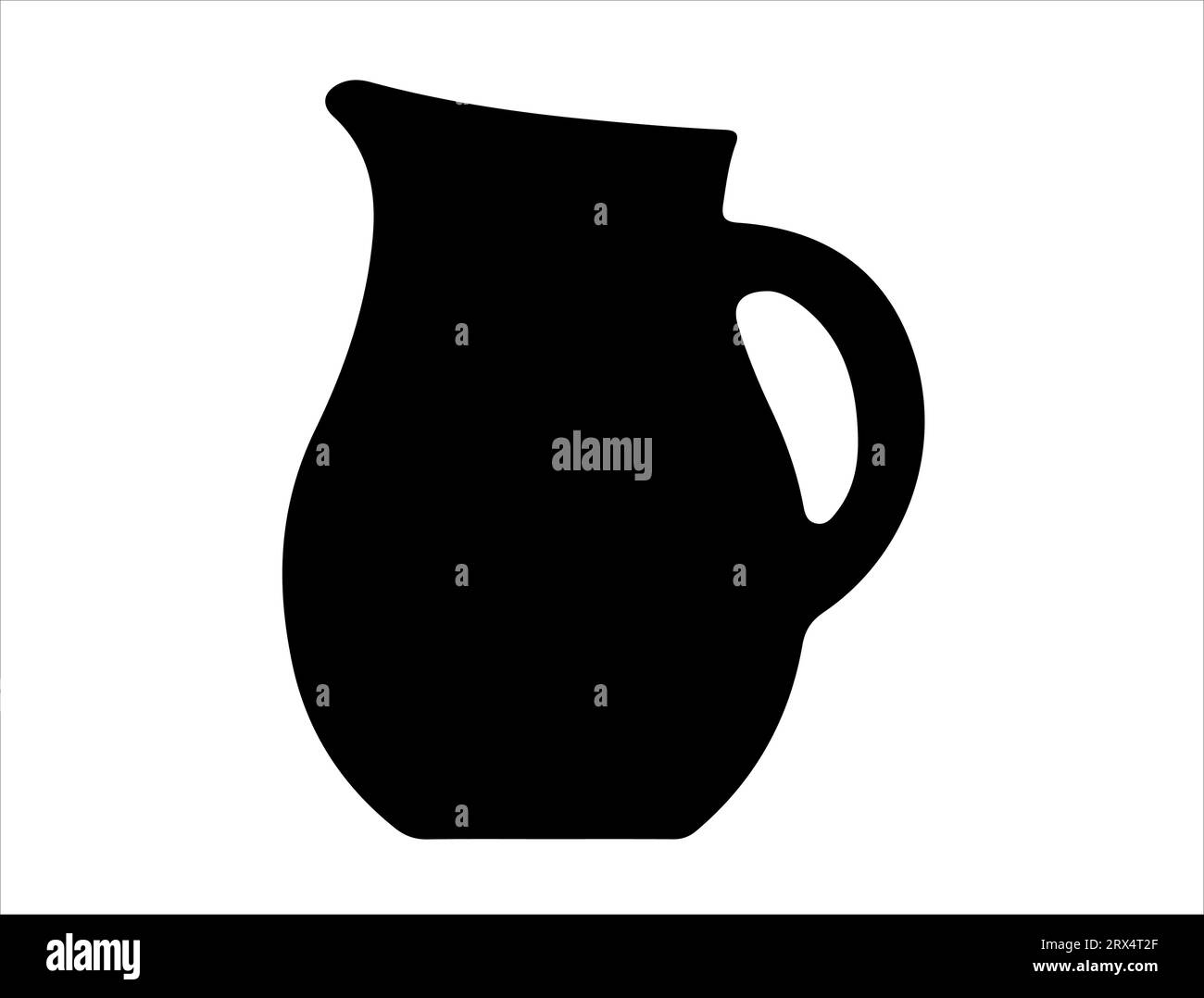 Pitcher silhouette vector art white background Stock Vector Image & Art ...