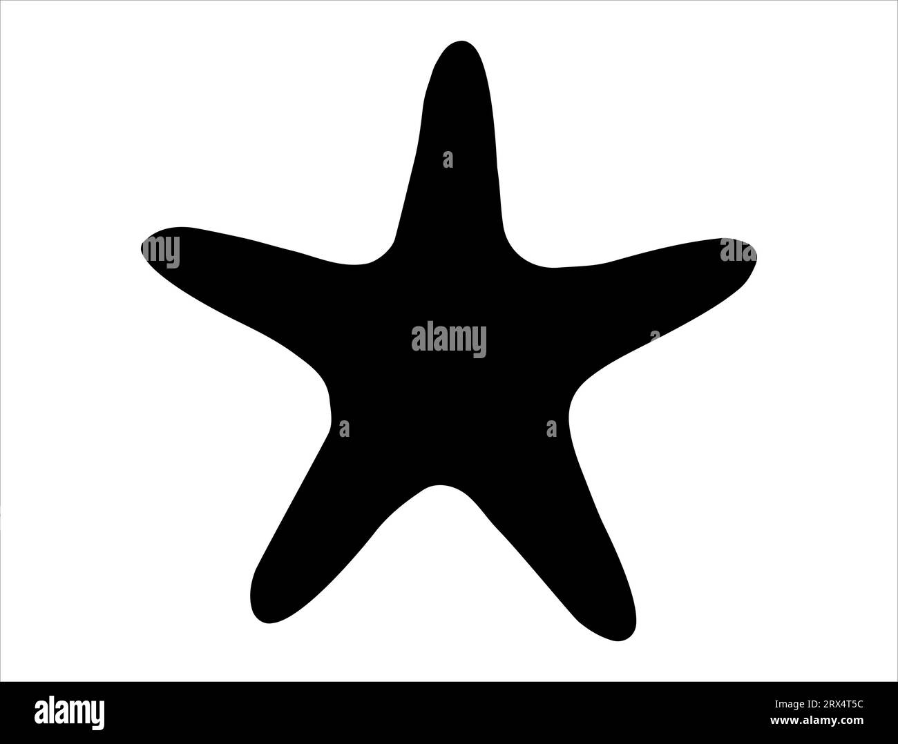 Star fish silhouette vector art Stock Vector Image & Art - Alamy