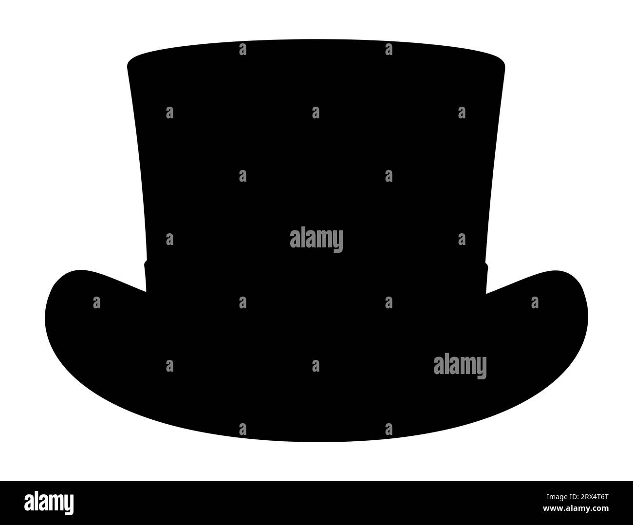 Top hat silhouette vector art white background Stock Vector Image & Art ...