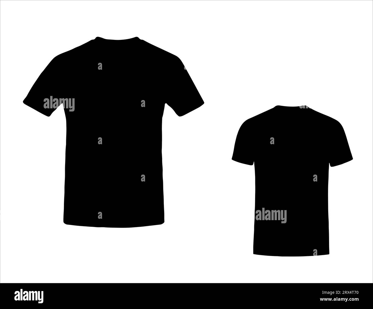 T-shirt silhouette vector art white background Stock Vector Image & Art ...