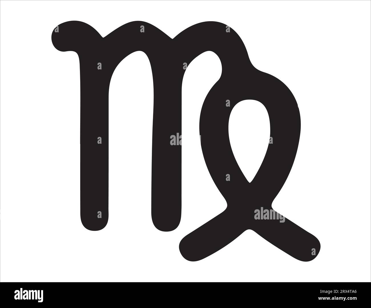 Virgo zodiac sign silhouette vector art Stock Vector Image & Art - Alamy