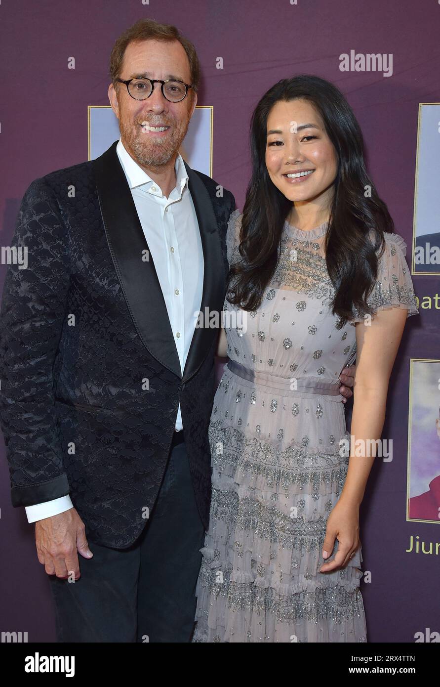 Robert Minkoff, left, and Crystal Minkoff arrive at the third Los ...