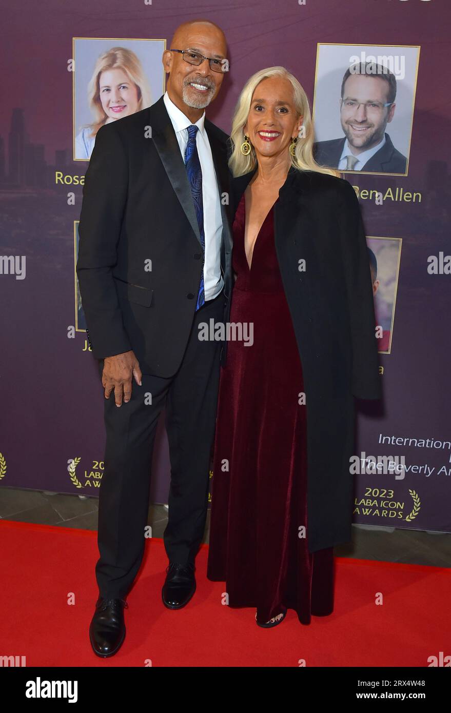 Michael Warren, from left, Jenny Warren arrive at the third Los Angeles ...