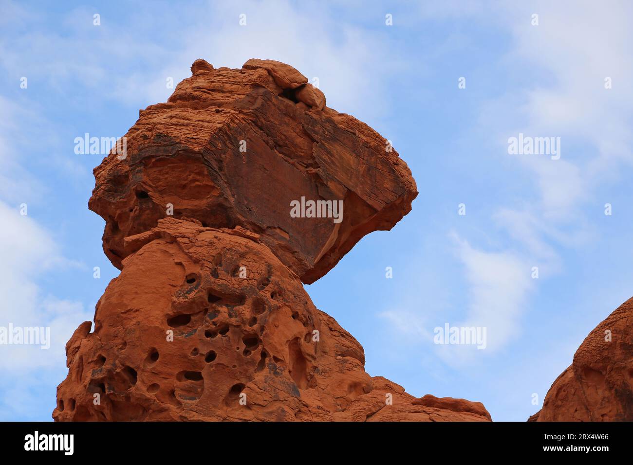 Balanced Rock close up - Valley of Fire State Park, Nevada Stock Photo ...