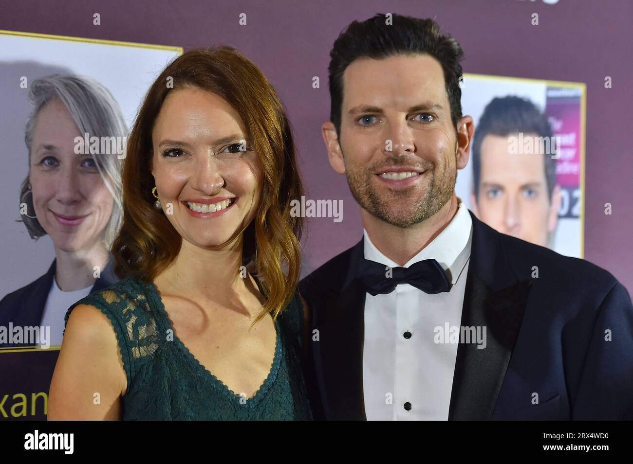 Laura Mann, left, and Chris Mann arrive at the third Los Angeles ...