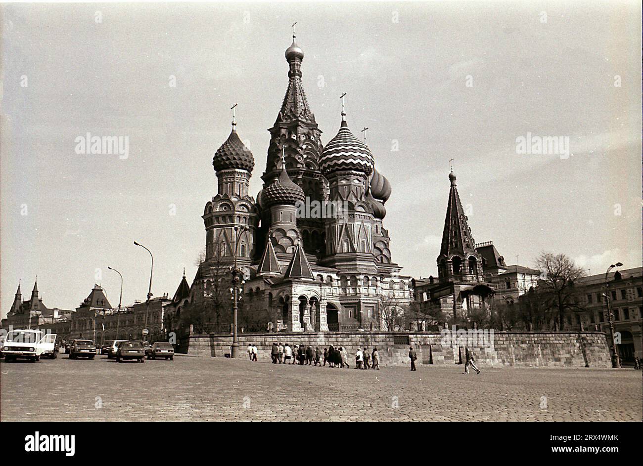 COPENHAGEN/DENMARK. (File images 1988 Moscow,Russia )Moscow red square ...