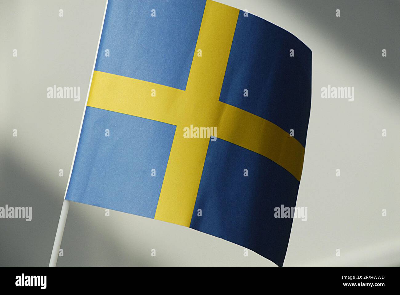 MALMO/MALMÖ/SVERIGE / SWEDEN Swedish flag yellow and blue today on ...