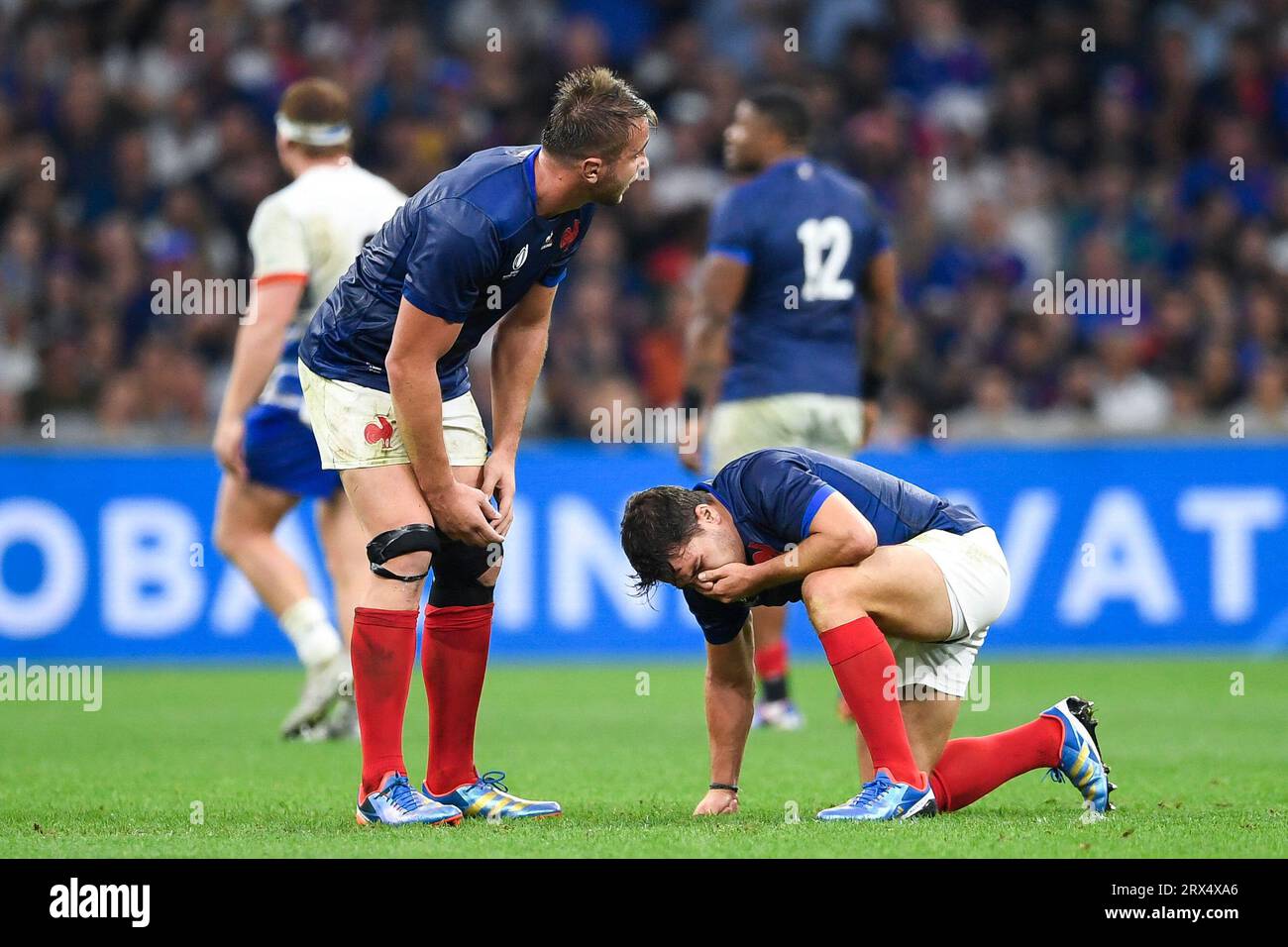Marseille, France. 21st Sep, 2023. Anthony Jelonch and Antoine Dupont ...