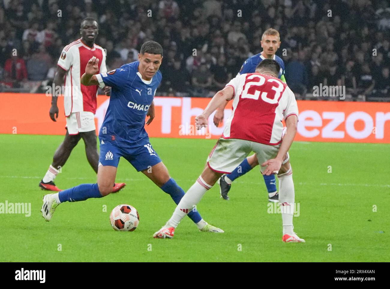 Amsterdam, Netherlands. 21st Sep, 2023. Amine Harit of Olympique ...