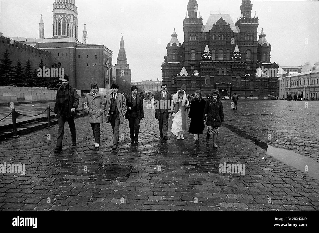 COPENHAGEN/DENMARK. (File images 1988 Moscow,Russia ) Newly married ...