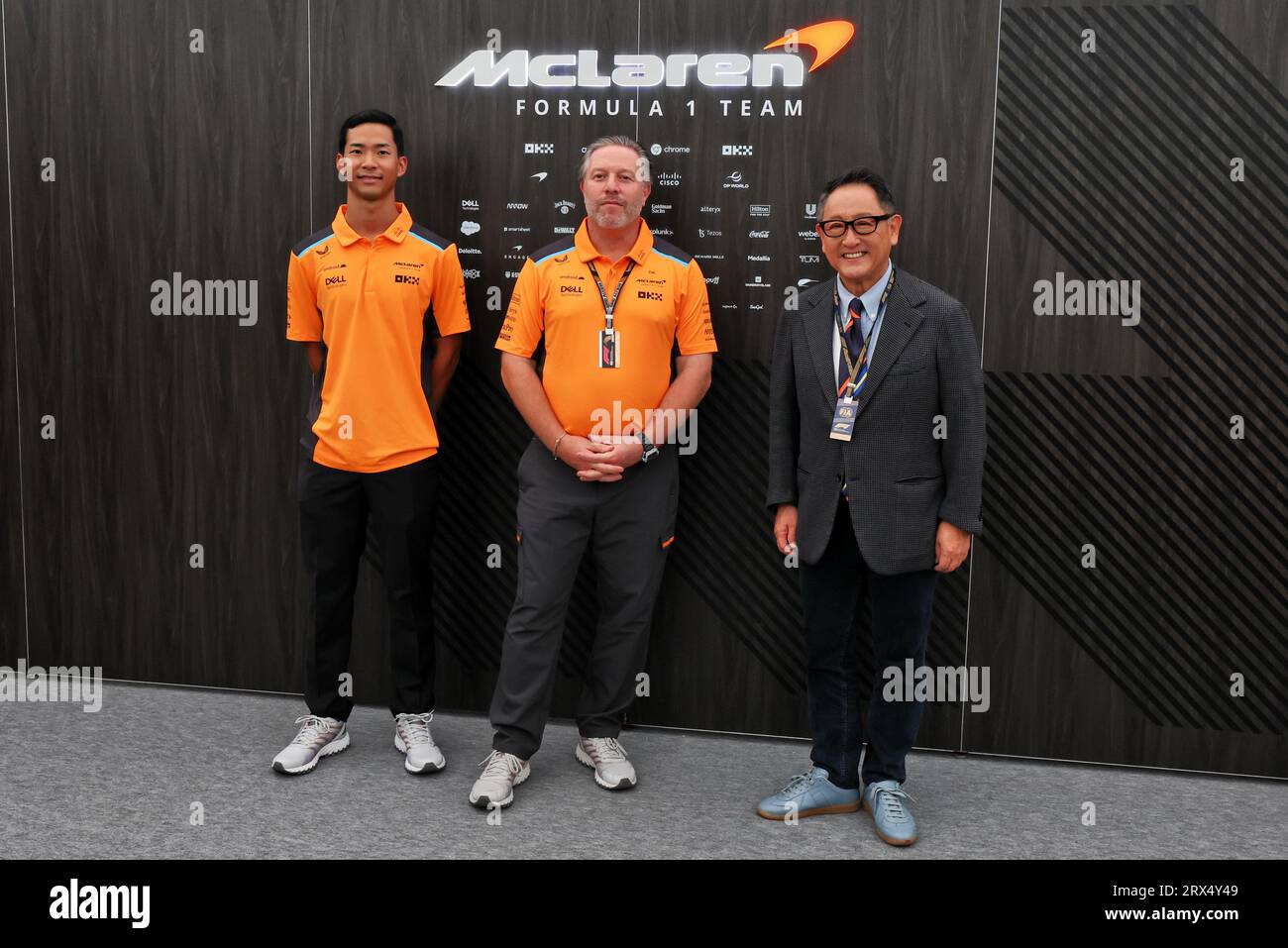 Suzuka, Japan. 23rd Sep, 2023. (L to R): Ryo Hirakawa (JPN) McLaren ...