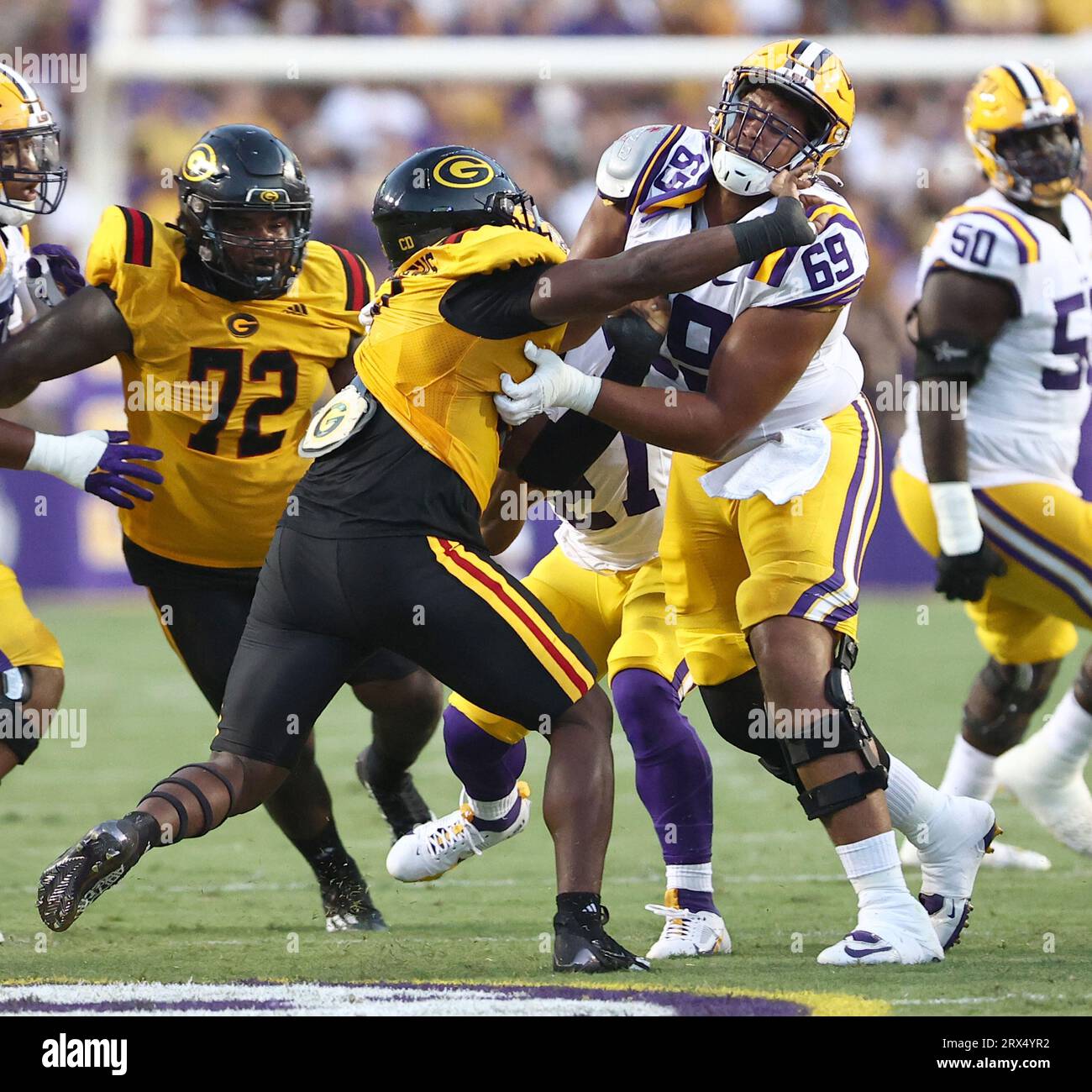 Baton Rouge, USA. 09th Sep, 2023. Grambling State Tigers linebacker ...
