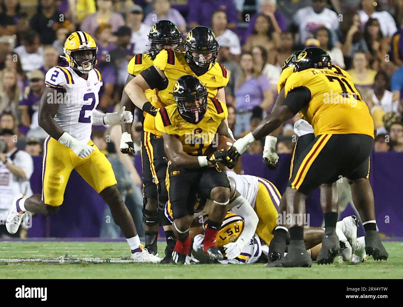 Baton Rouge, USA. 09th Sep, 2023. Grambling State Tigers running back ...