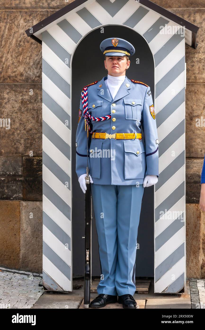 Prague august guard castle hi-res stock photography and images - Alamy
