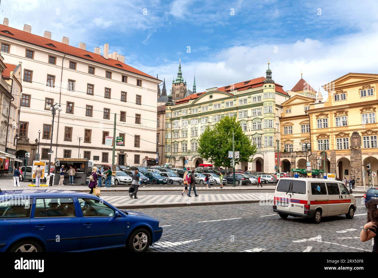 Prague, Czech Republic - August 18, 2010: Malostranské náměstí (Lesser ...