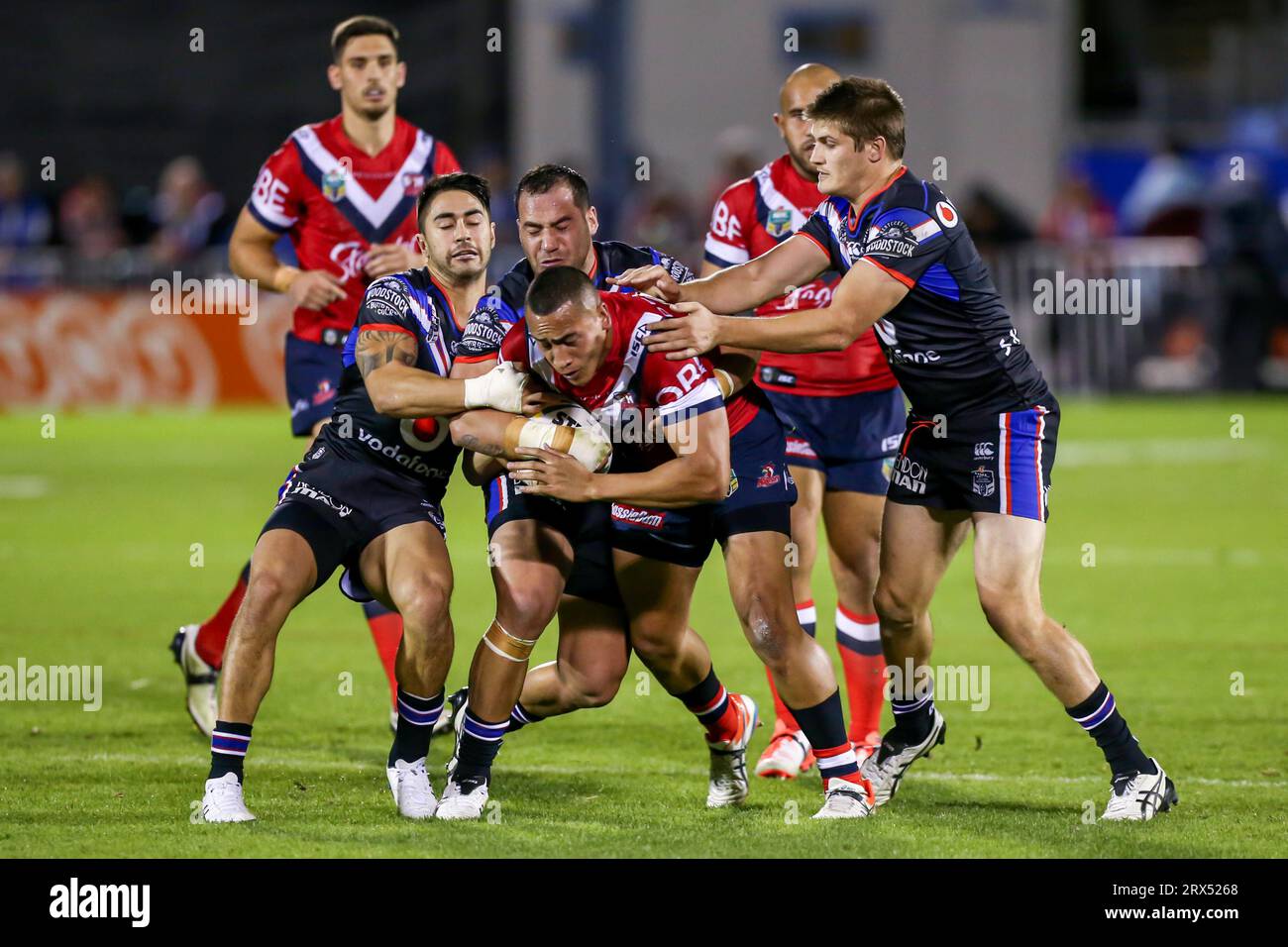 Sio Siua Taukeiaho of the Roosters in an NRL match between the New ...