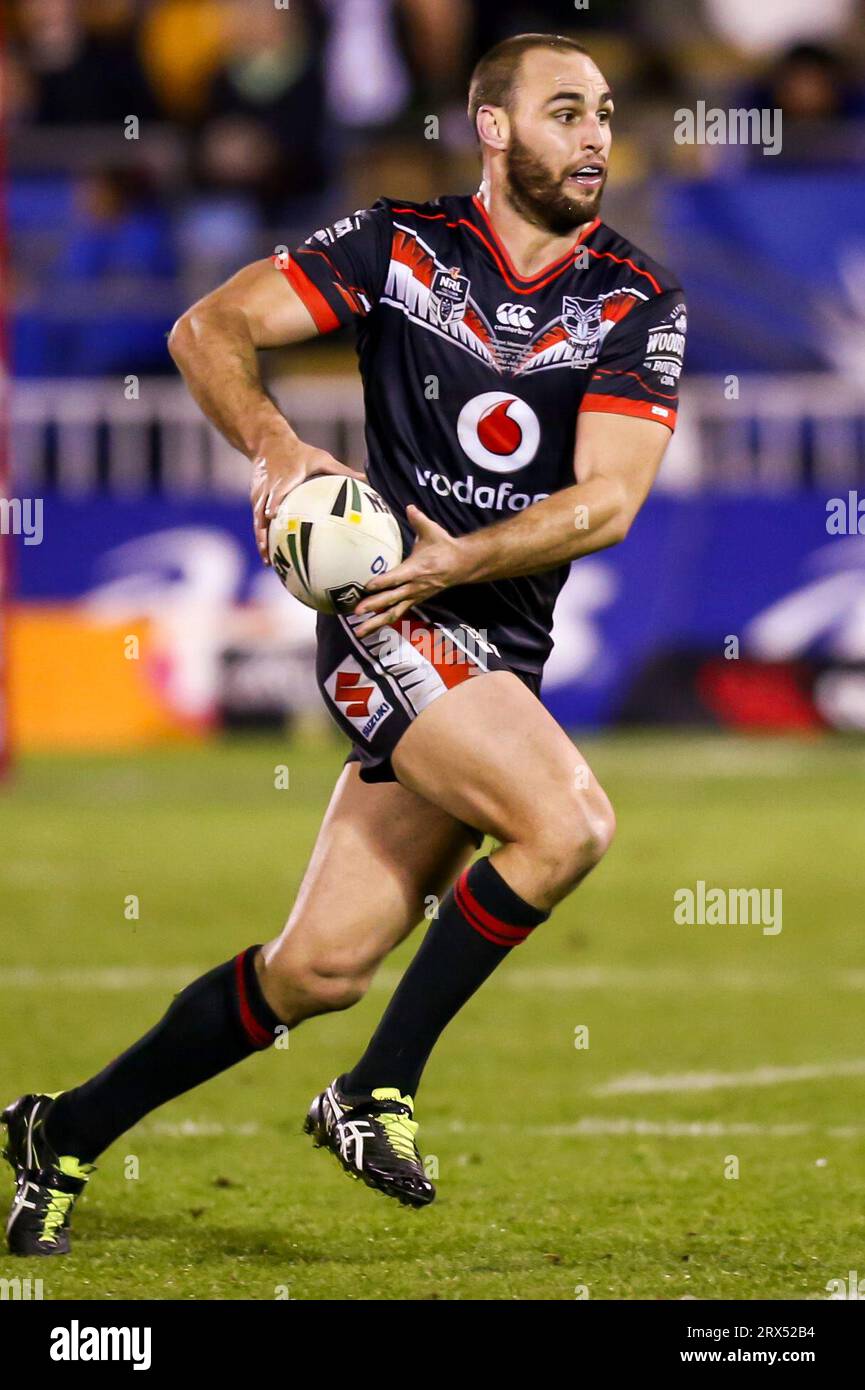 Captain Simon Mannering of the Warriors during the Round 17 NRL match ...