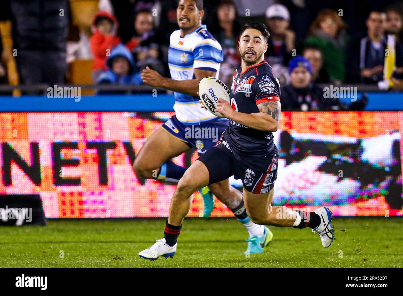 Shaun Johnson of the Warriors during the Round 17 NRL match between the ...