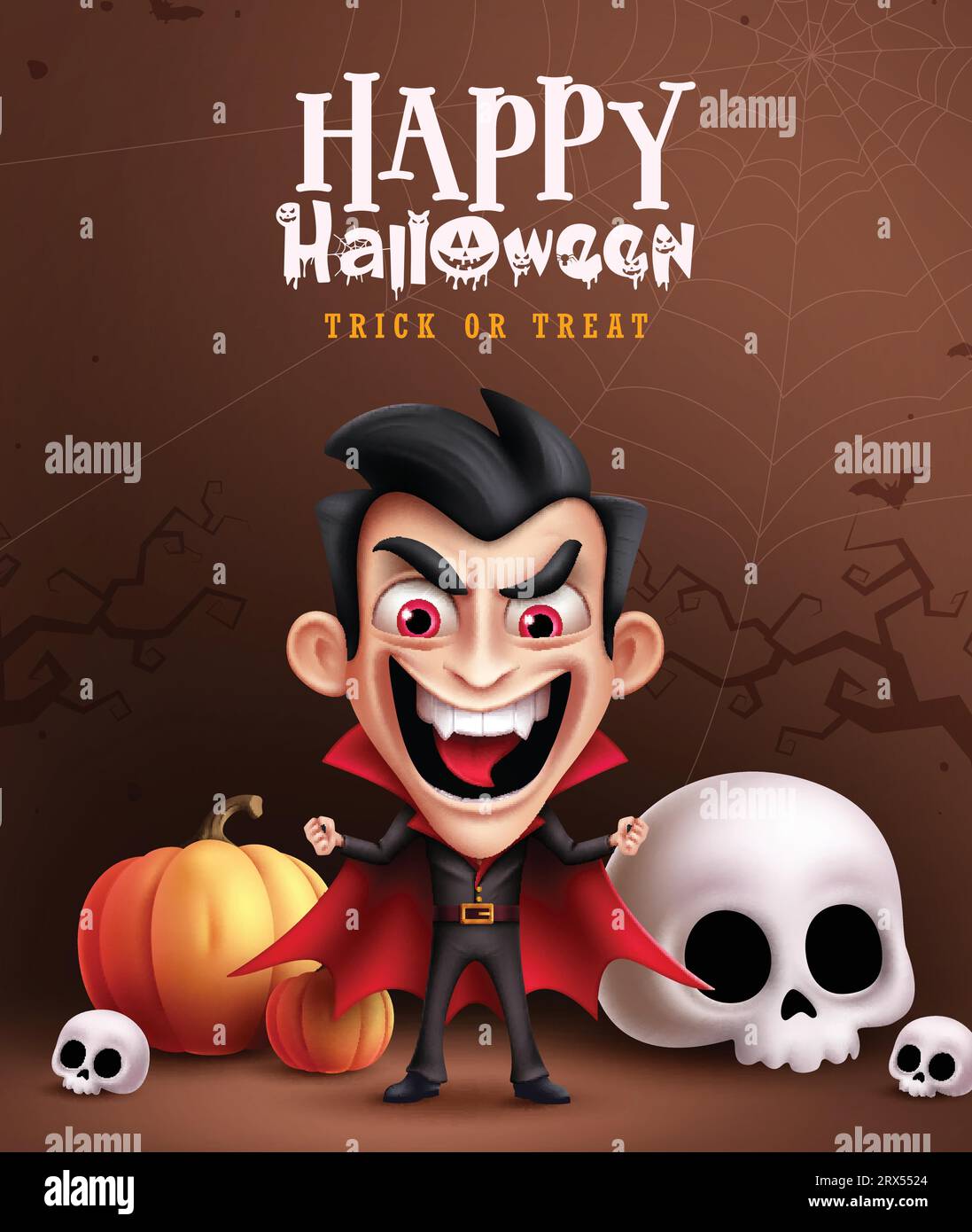 Happy halloween text vector design. Halloween trick or treat greeting ...