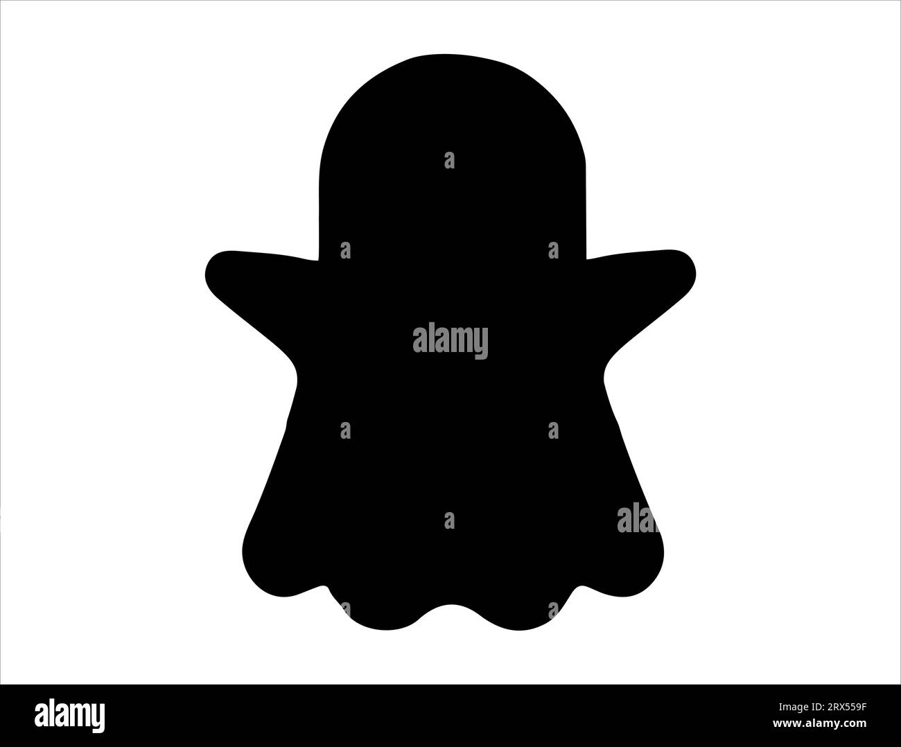 Ghost silhouette vector art white background Stock Vector Image & Art ...