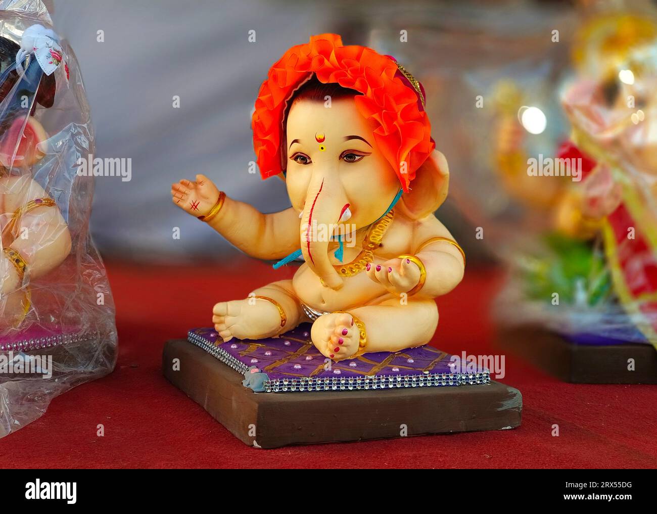12 September 2023, Pune, Maharashtra, photograph of child Lord ganapati ...