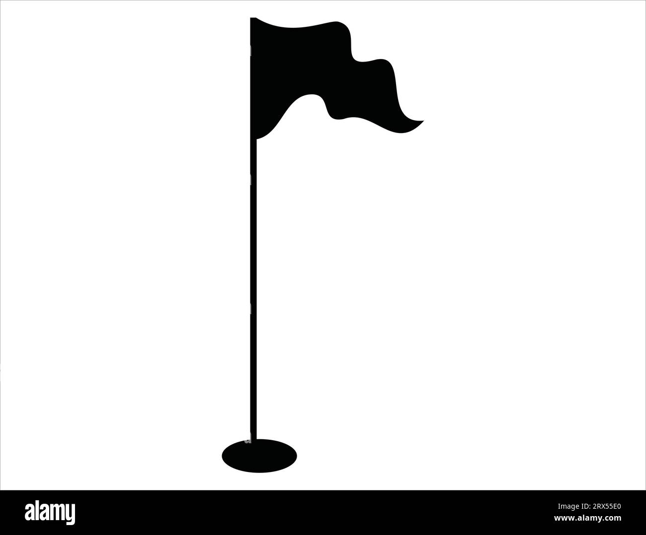 Golf flag silhouette vector art white background Stock Vector Image & Art - Alamy