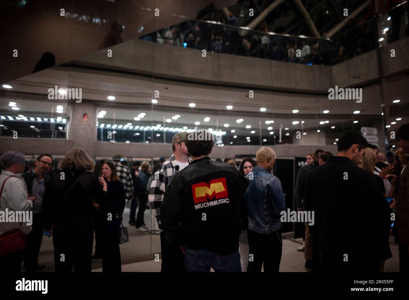 Toronto, Canada. 22nd Sep, 2023. People gather for the screening of the ...