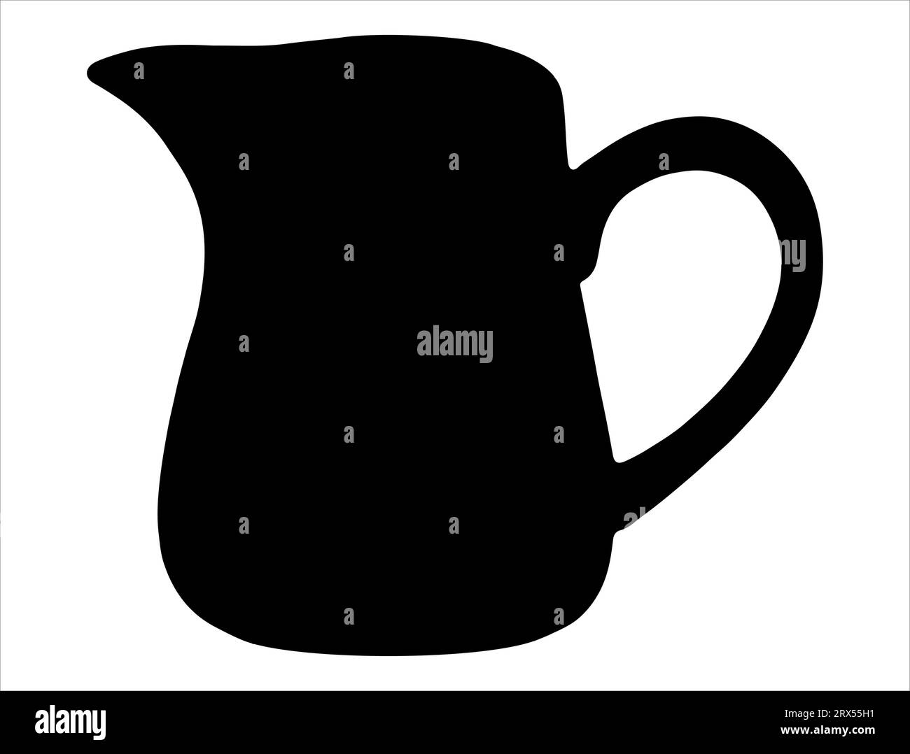 Milk jug silhouette vector art white background Stock Vector Image & Art - Alamy