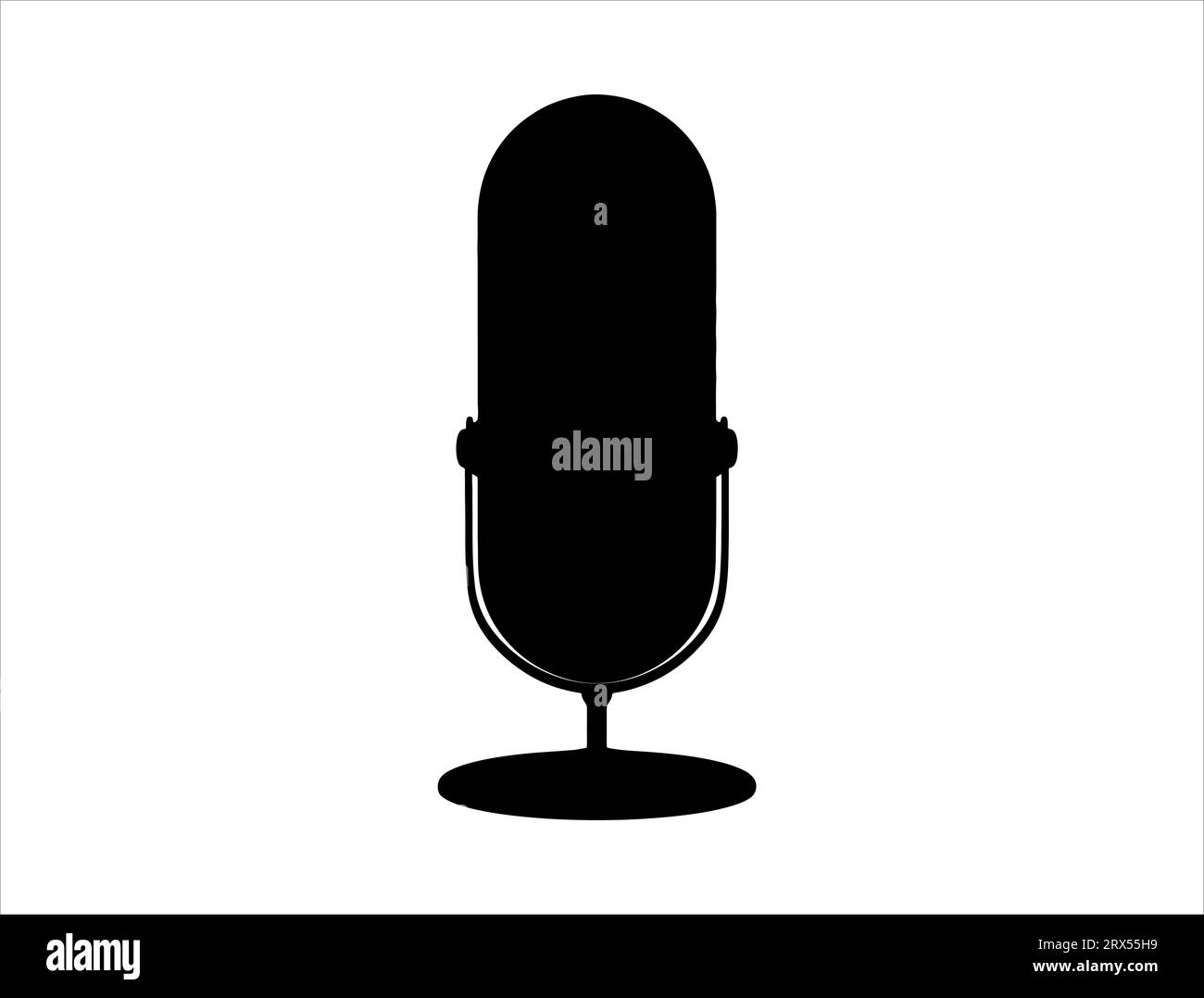 Microphone Clip Art Silhouette at Troy Jenkins blog
