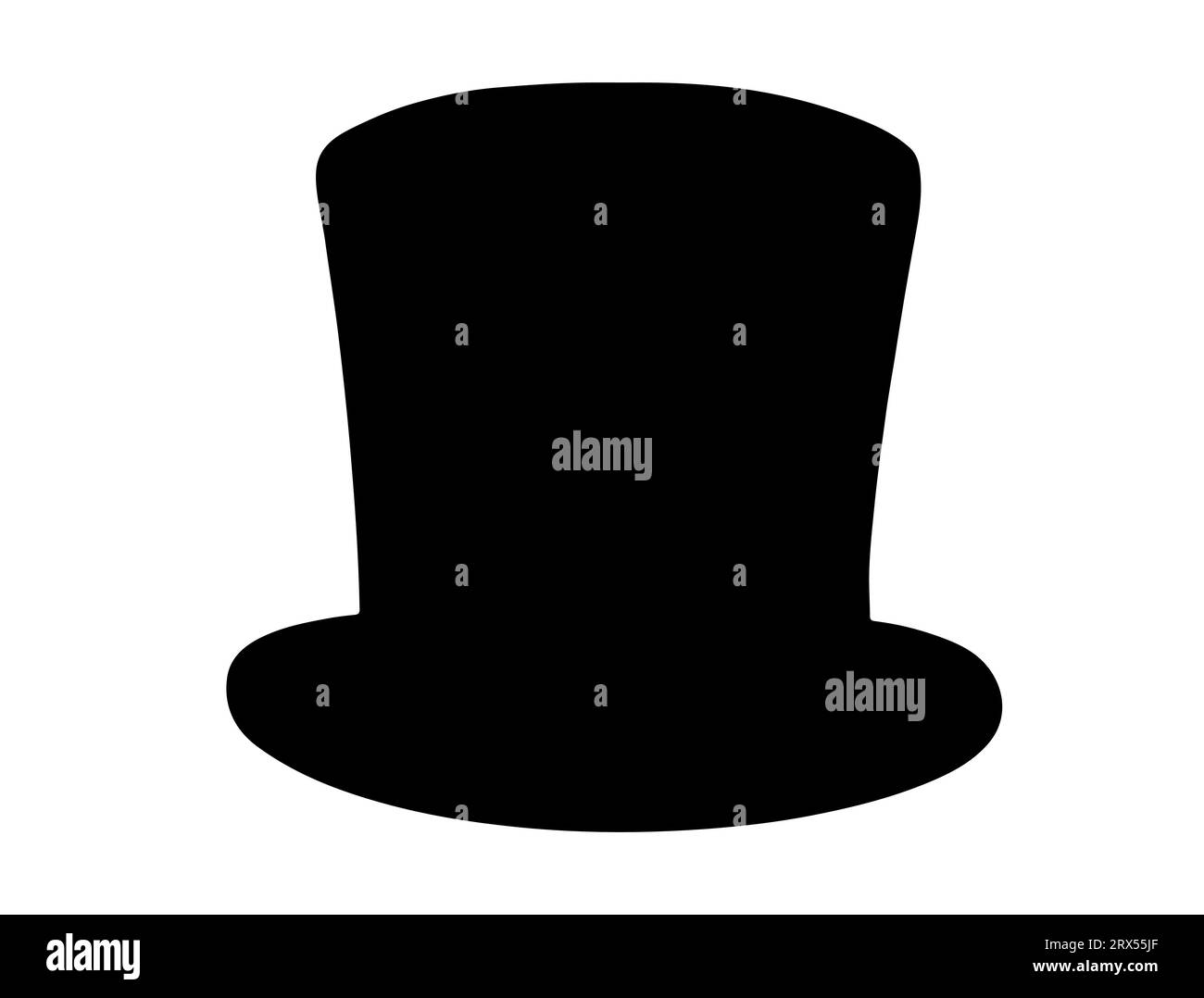 Magic hat silhouette vector art white background Stock Vector Image ...