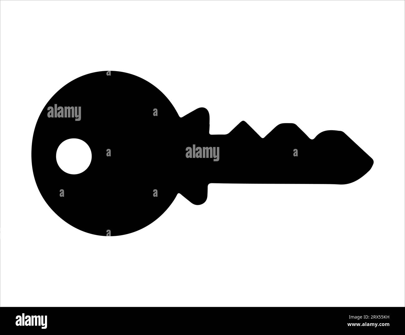 Key silhouette vector art white background Stock Vector Image & Art - Alamy