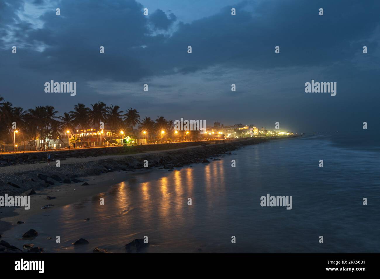 Rock beach pondicherry india hi-res stock photography and images - Alamy