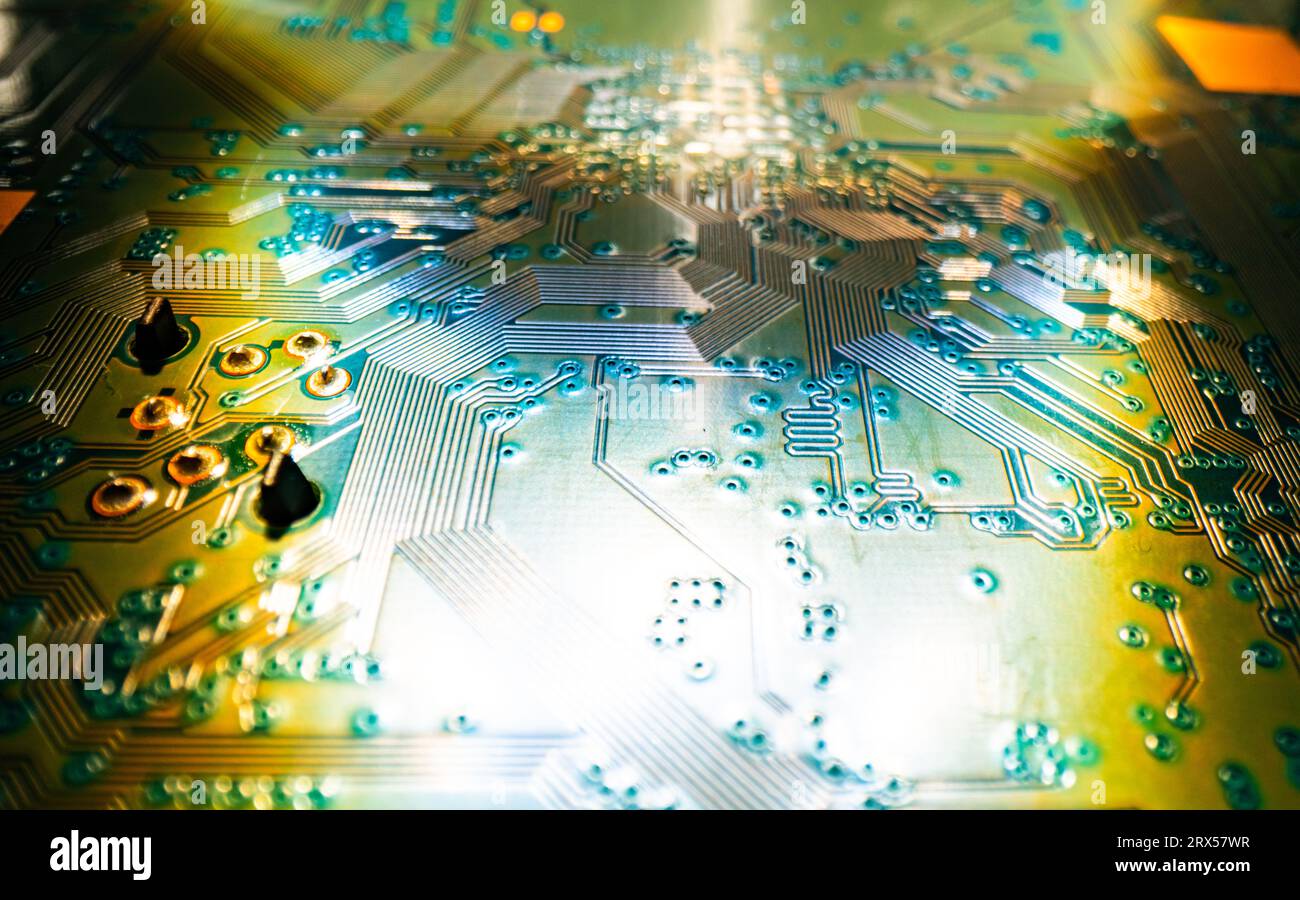 Circuit board background. Electronic circuit board texture. Computer ...