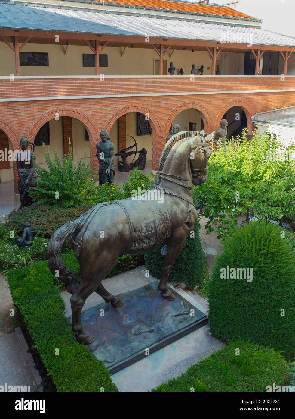 Paris, France, A garden with sculptures of Antoine Bourdelle at Musée Bourdelle ( in English ...