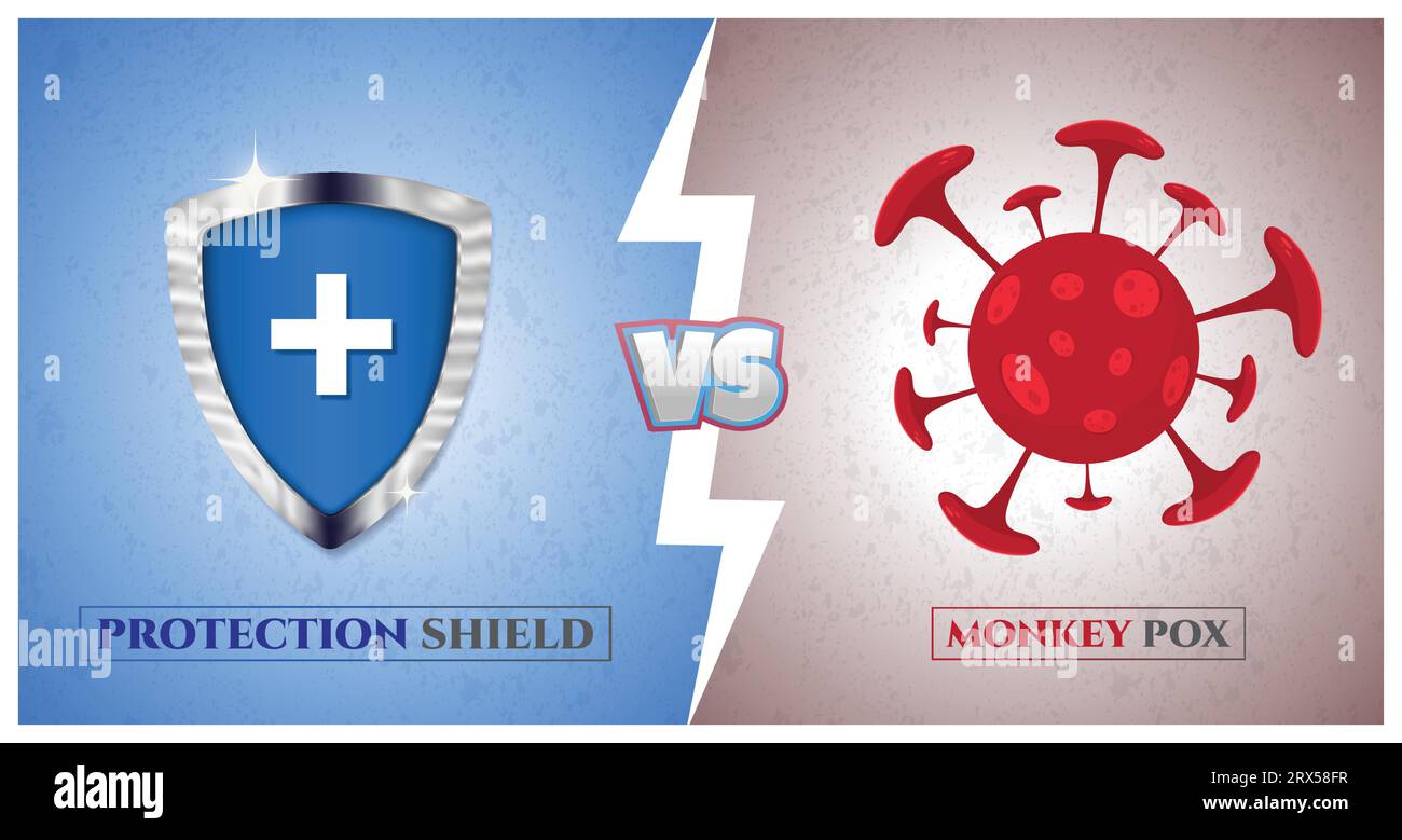 Monkey pox virus versus medical protection shield, battle of doctors vs ...