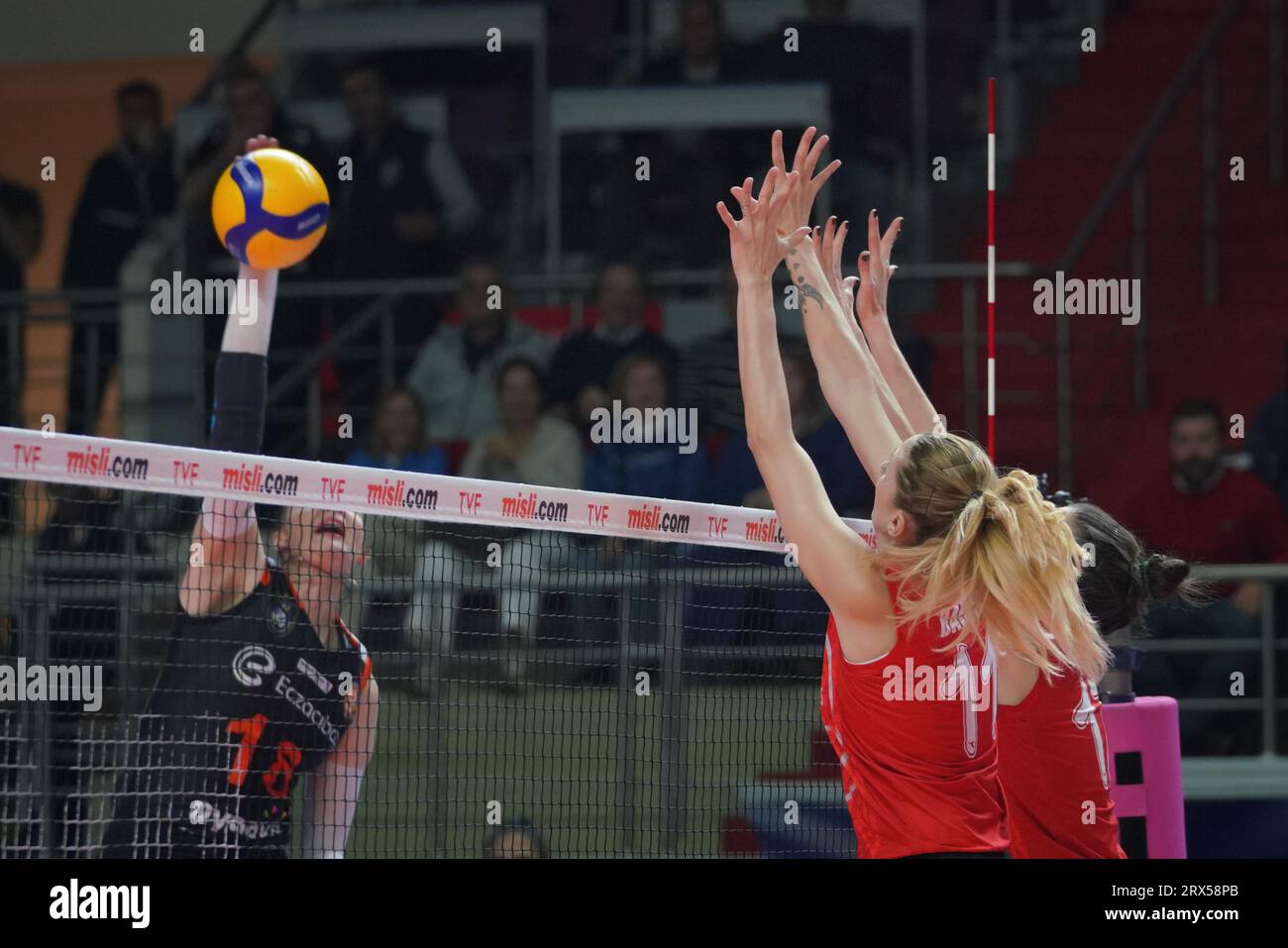 ISTANBUL, TURKIYE - JANUARY 21, 2023: Bahar Toksoy Guidetti and Naz ...